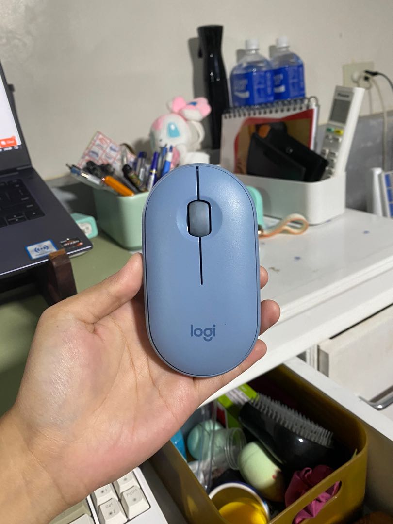 Logitech Pebble Blue M350, Computers & Tech, Parts & Accessories, Mouse ...