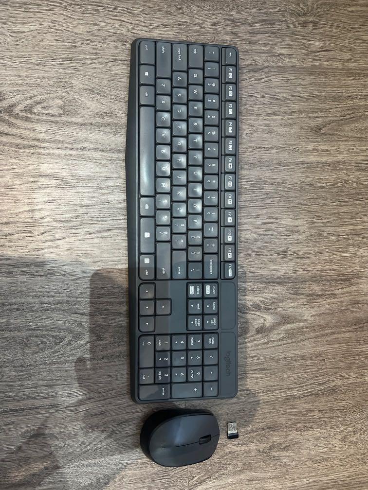 Logitech wireless keyboard and mouse set, Computers & Tech, Parts ...