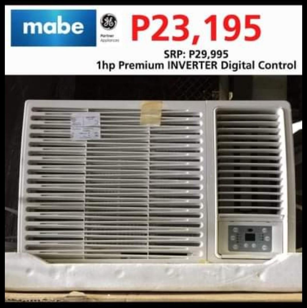 Mabe Inverter Aircon (GE Brand) 1 HP, TV & Home Appliances, Air ...