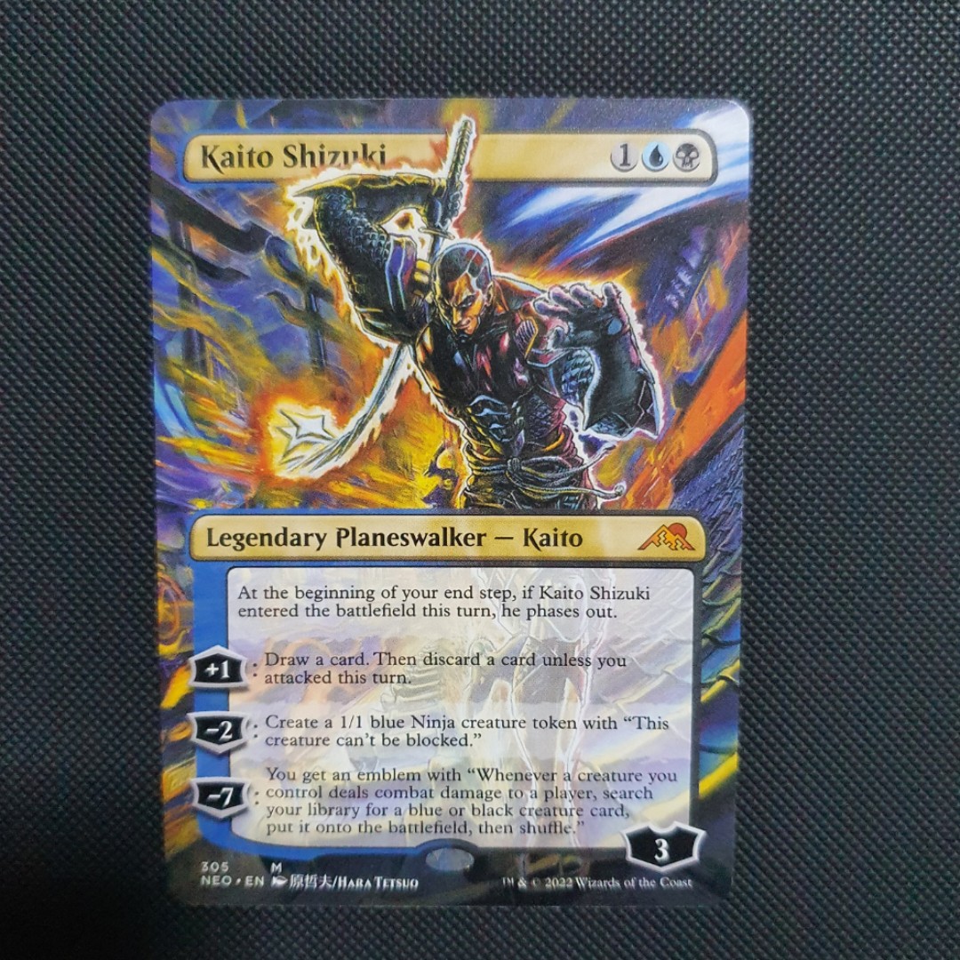 Magic The Gathering - Kaito Shizuki (Borderless) NEO (MTG), Hobbies ...