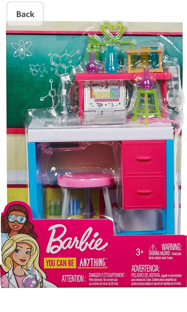Mattel Barbie Career Professional Science Lab Playset FJB28, Hobbies ...