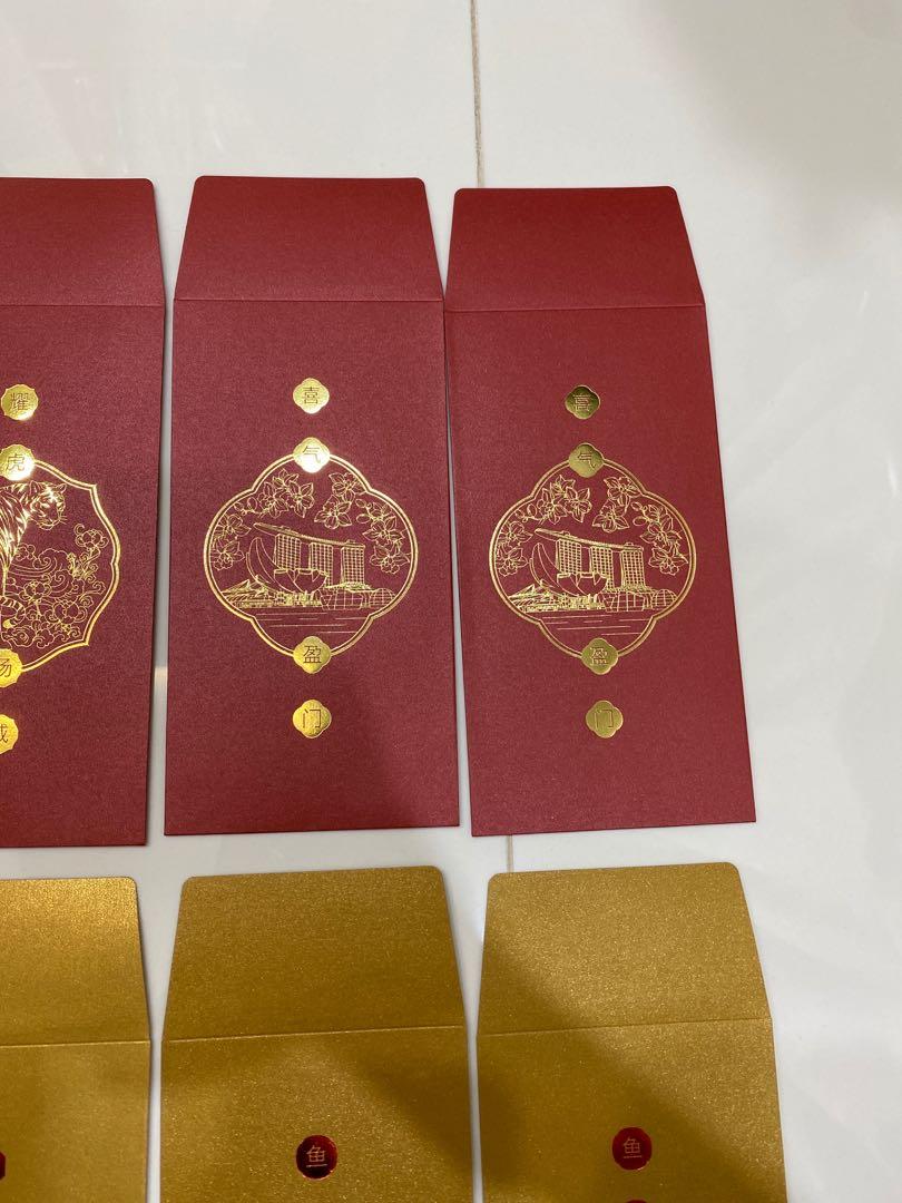 MBS 2022 Marina Bay Sands red packet, Hobbies & Toys, Stationery ...