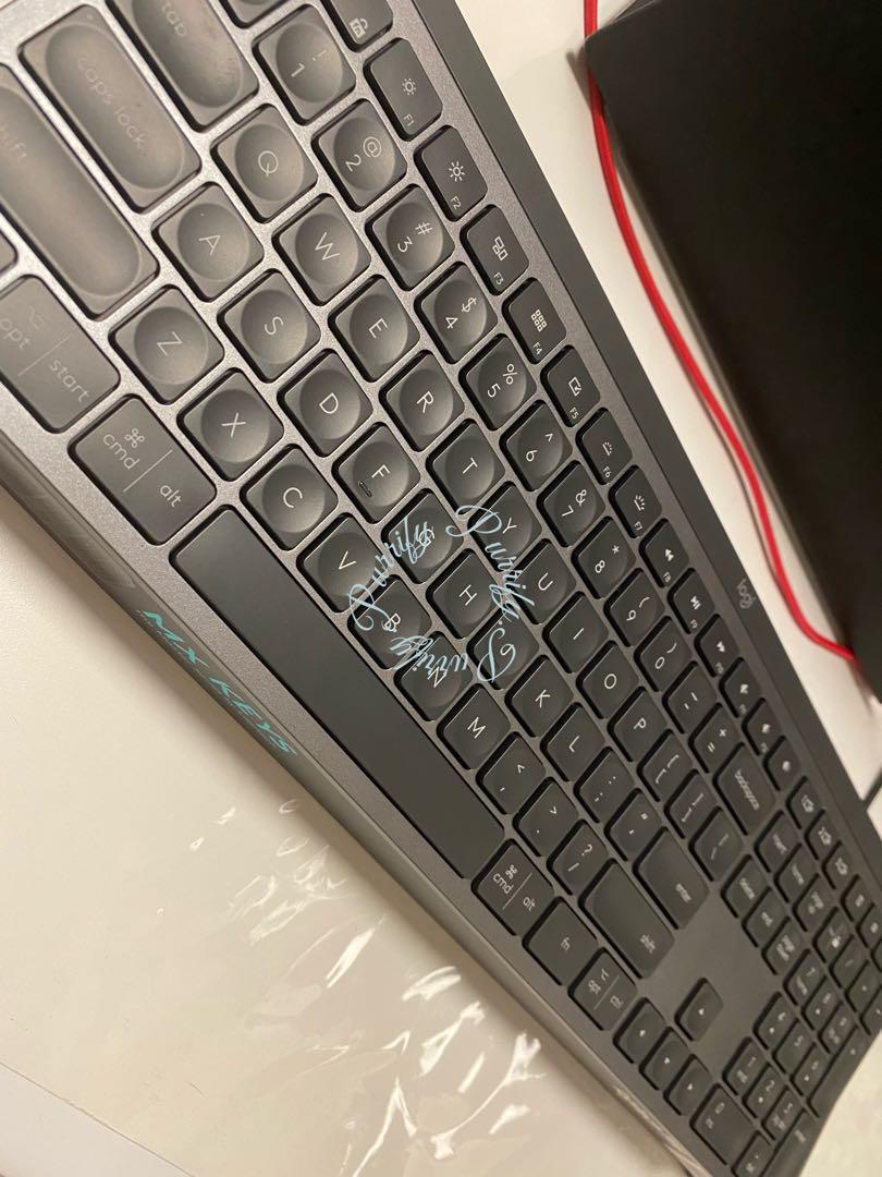 MX KEYS Logitech (包unifying receiver)無線鍵盤 在家工作必備 (for windows), 電腦＆科技 ...