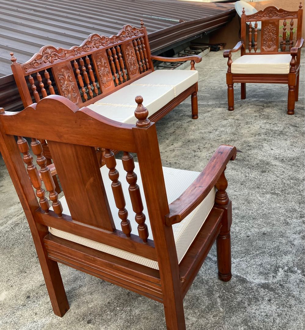 Narra Sala Set, Furniture & Home Living, Furniture, Sofas on Carousell