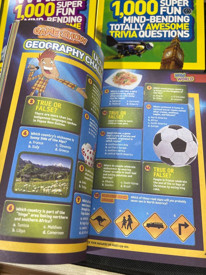 National geographic kids quiz whiz 1000 super fun mind bending totally ...