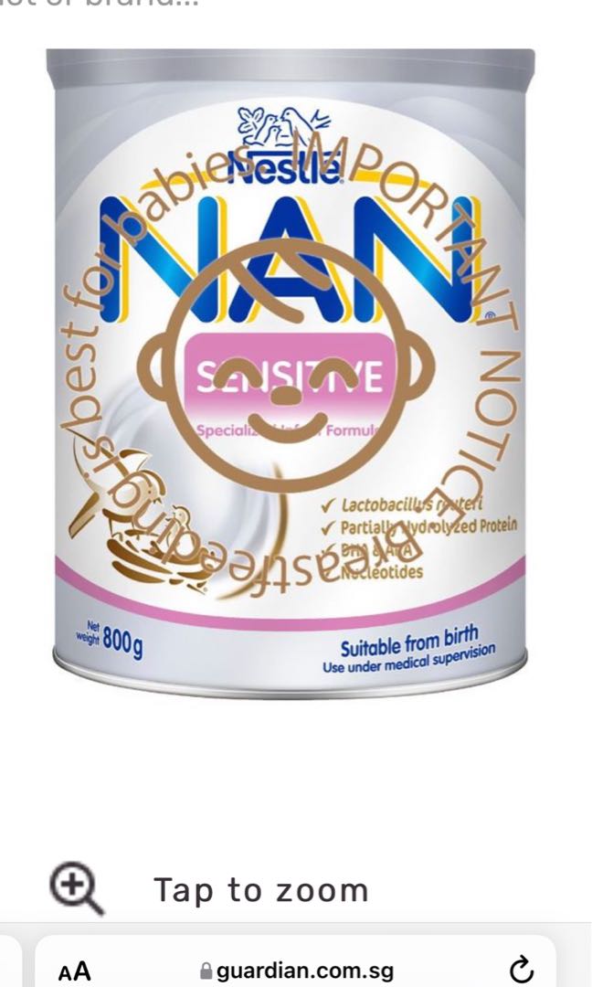 Nestle Nan Sensitive, Babies & Kids, Nursing & Feeding, Weaning ...