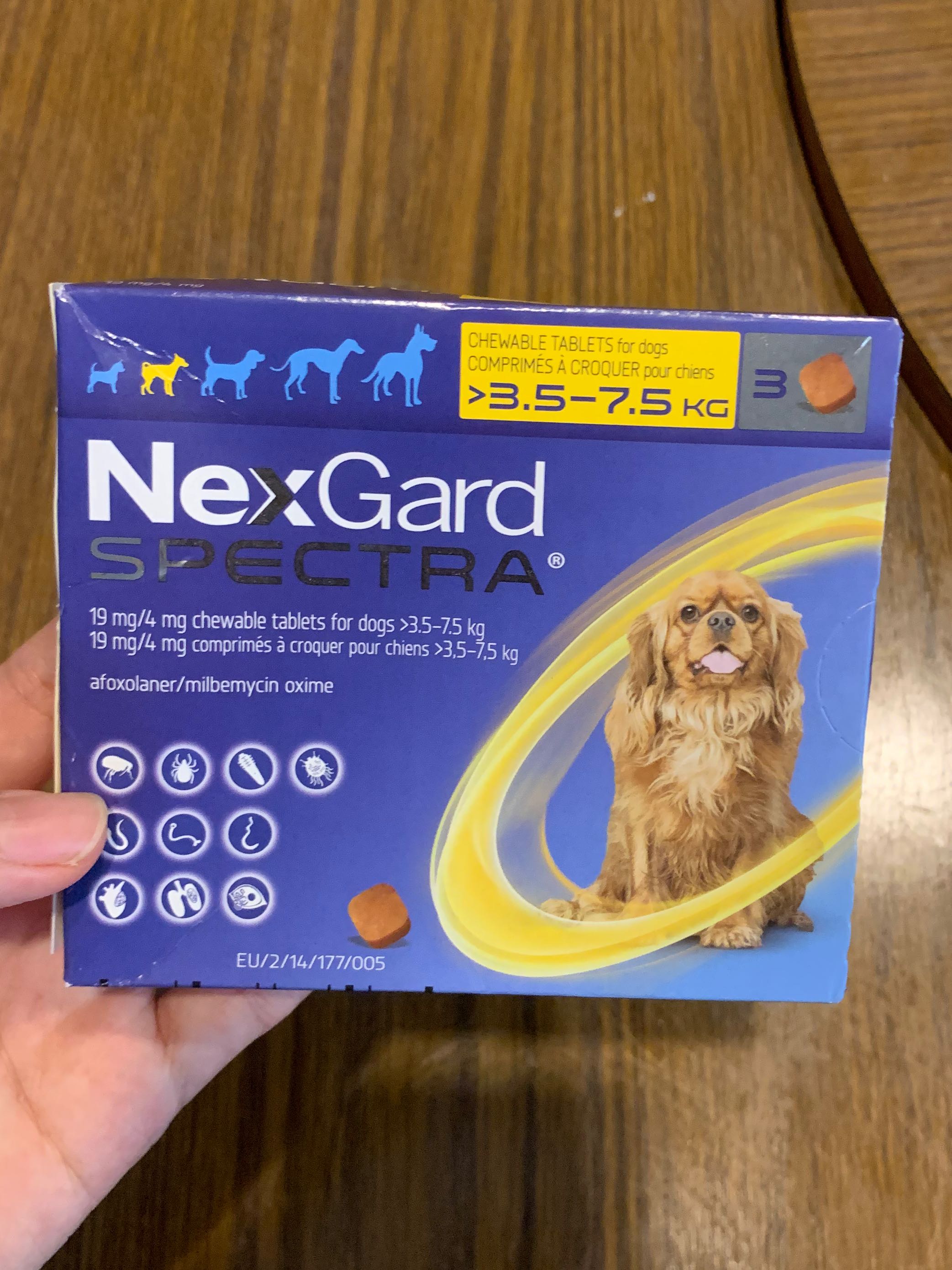 Nexguard Spectra small (3.5-7.5kg), Pet Supplies, Health & Grooming on ...