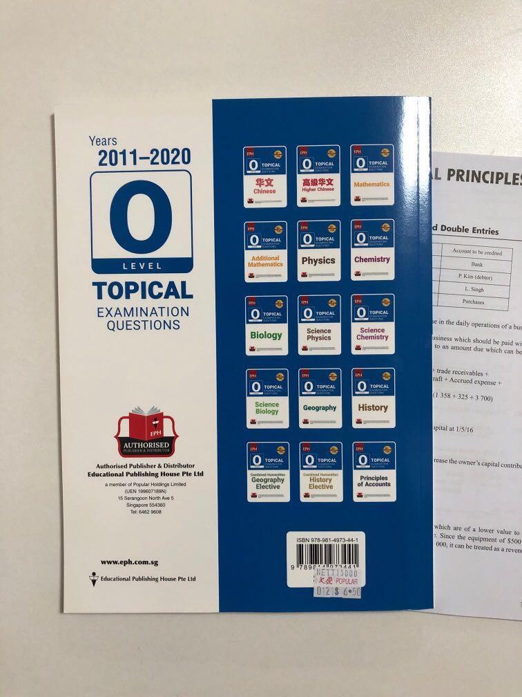 O level Examination Questions (Topical), Hobbies & Toys, Books ...