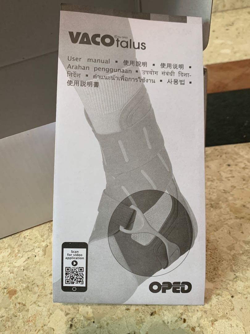 OPED Vaco Talus ankle brace stabiliser support, Health & Nutrition ...