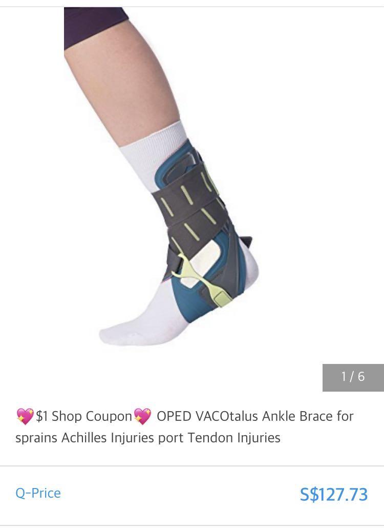 OPED Vaco Talus ankle brace stabiliser support, Health & Nutrition ...