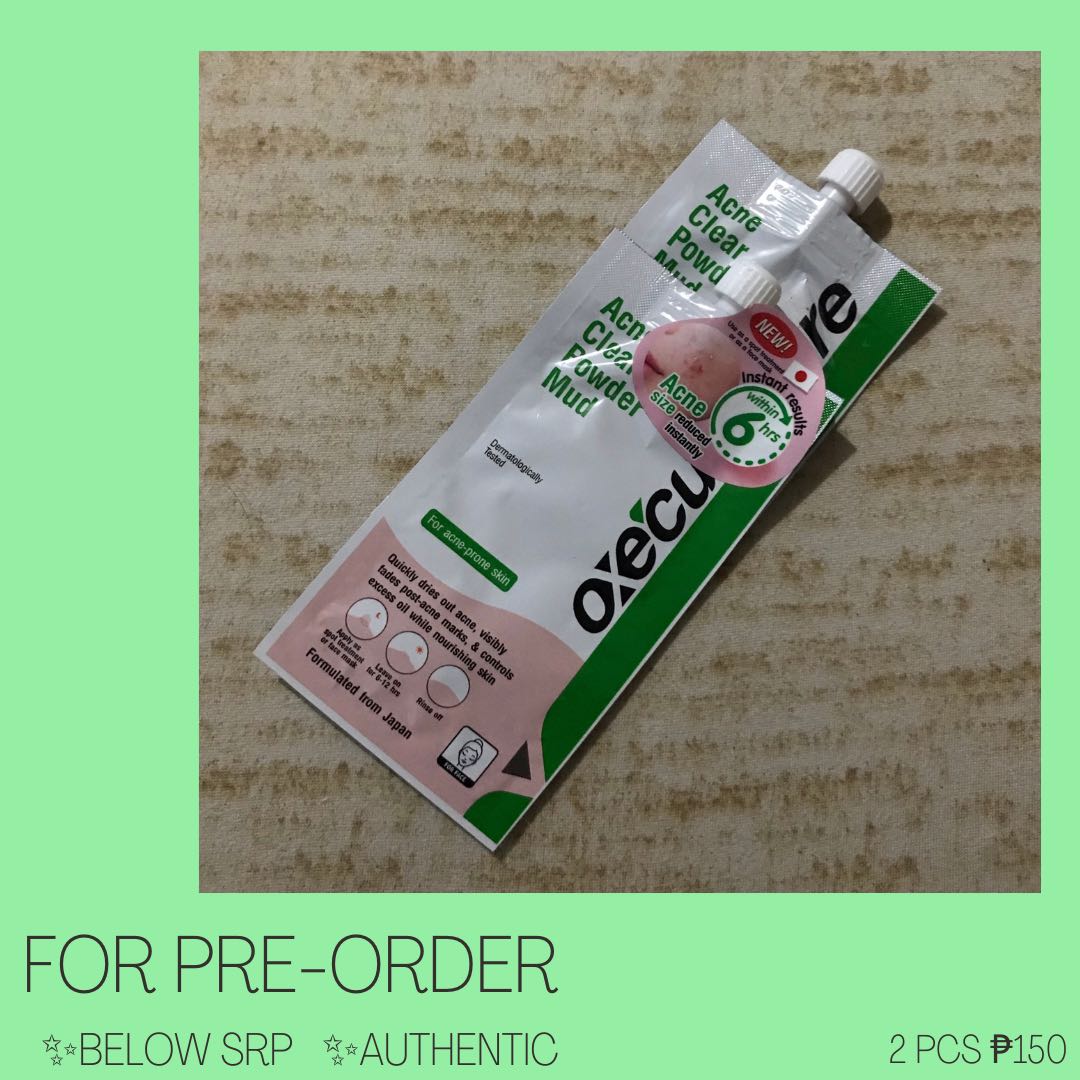 Oxecure Acne Clear Mud Sachet FOR PRE ORDER, Beauty & Personal Care ...