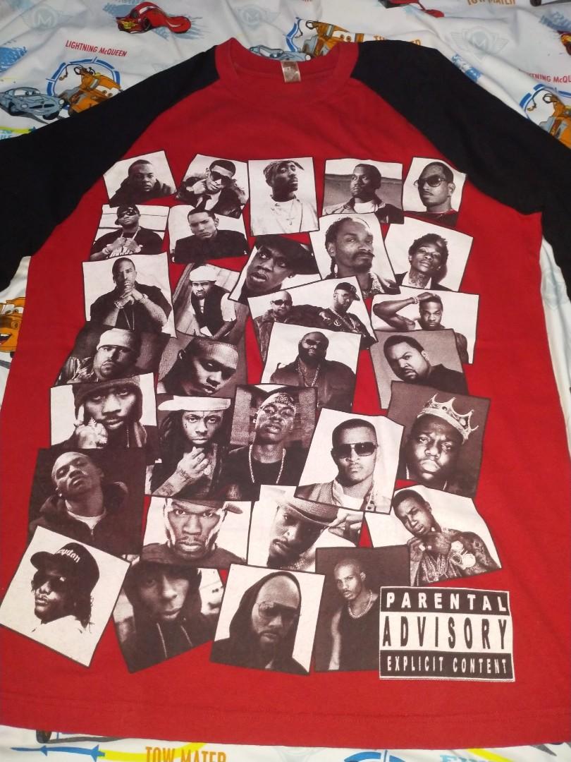 PARENTAL ADVISORY Rap Style Raglan, Men's Fashion, Tops & Sets, Tshirts ...