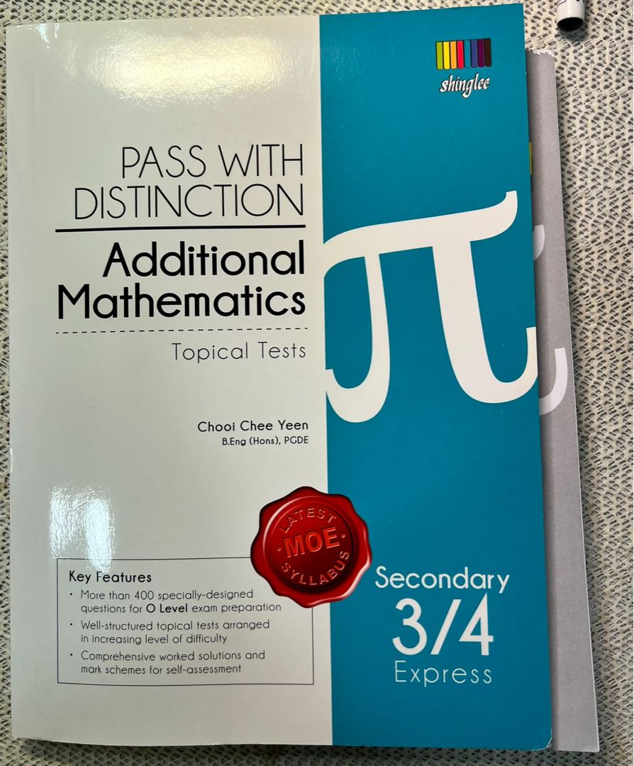 Pass with Distinction Additional Mathematics with answer key, Hobbies ...
