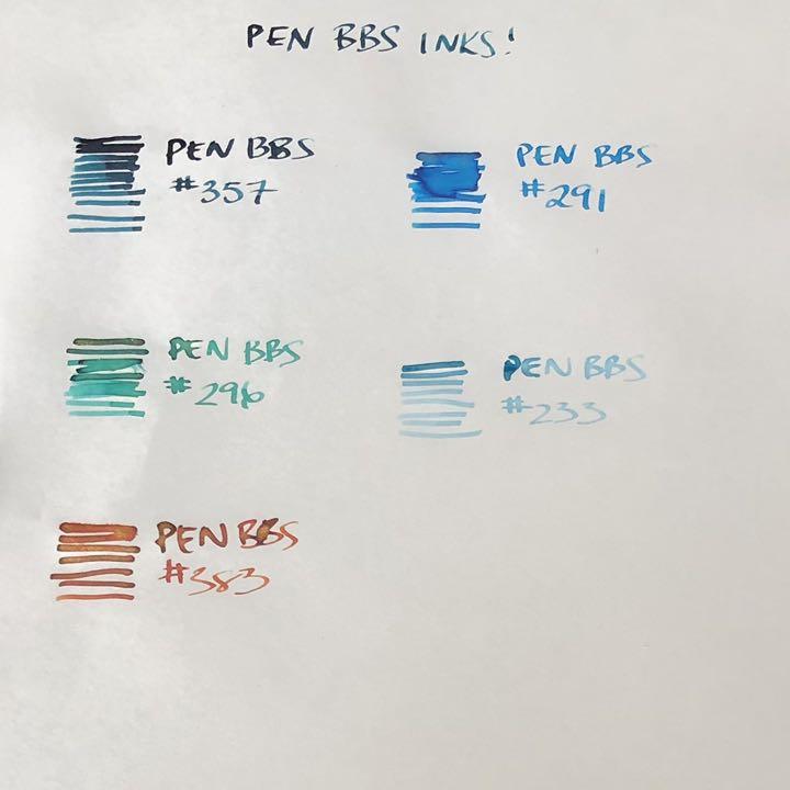 PENBBS Fountain Pen Ink Samples, Hobbies & Toys, Stationery & Craft ...