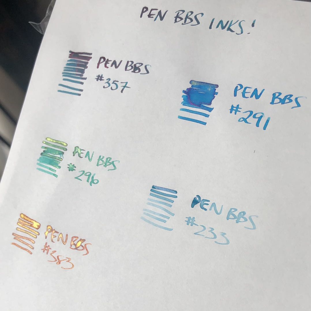 PENBBS Fountain Pen Ink Samples, Hobbies & Toys, Stationery & Craft ...