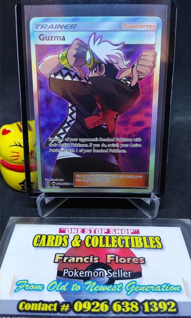 Pokemon Card - GUZMA GX # SV84 - FULL ART (SUN & MOON: HIDDEN FATES ...