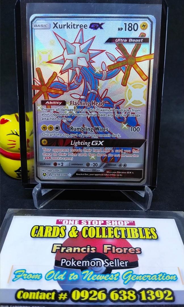 Pokemon Card - XURKITREE GX # SV58 - FULL ART (SUN & MOON: HIDDEN FATES ...