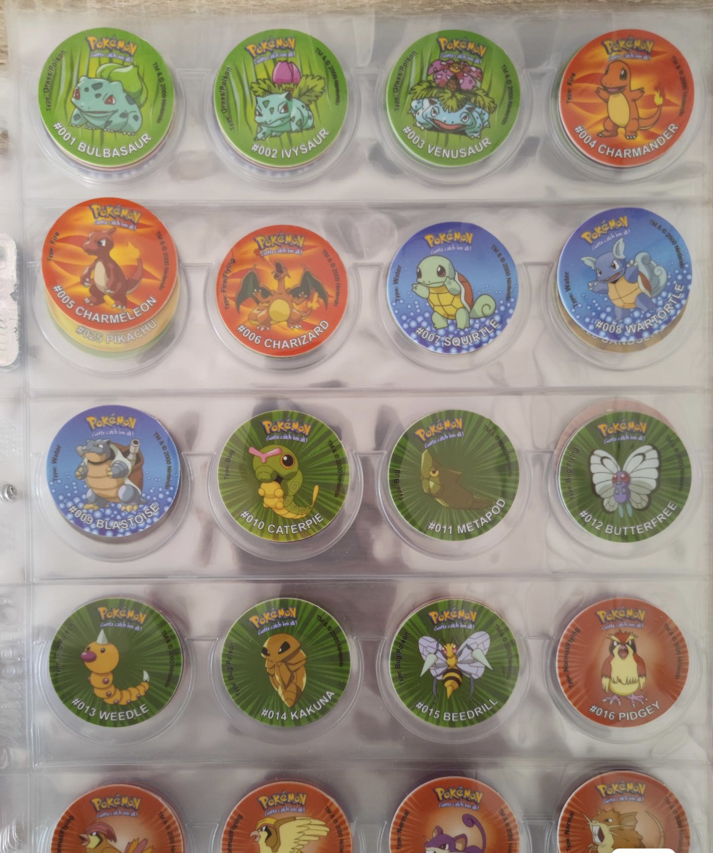 Pokemon Tazos Full Set 151 Cards, Hobbies & Toys, Toys & Games on Carousell