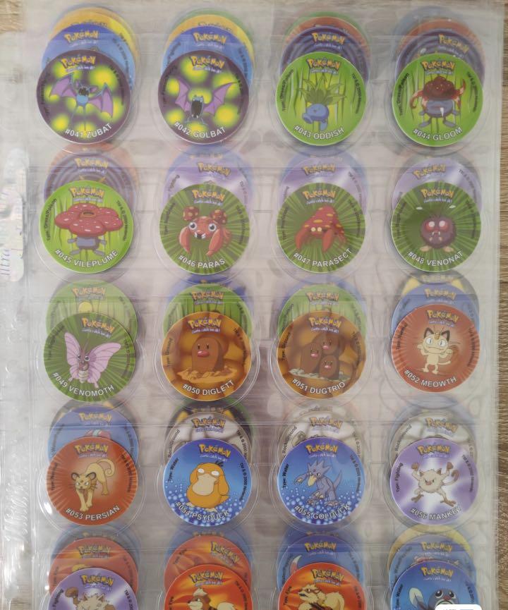 Pokemon Tazos Full Set 151 Cards, Hobbies & Toys, Toys & Games on Carousell