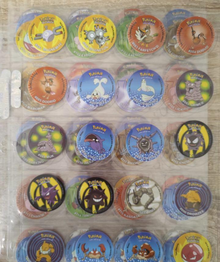 Pokemon Tazos Full Set 151 Cards, Hobbies & Toys, Toys & Games on Carousell