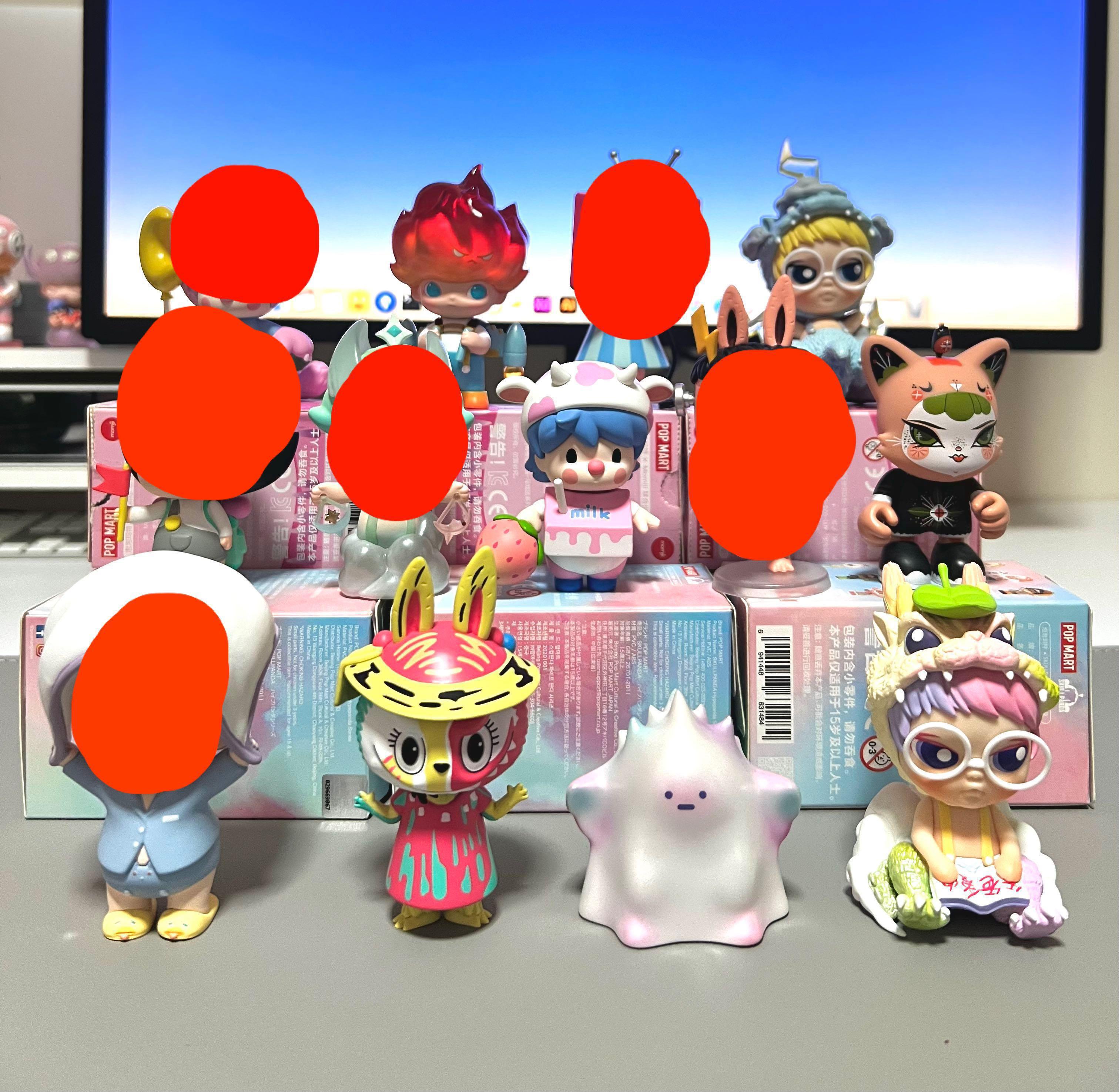 Pop mart sweatbean, dimoo, molly, moetech puff, miku, labubu ...