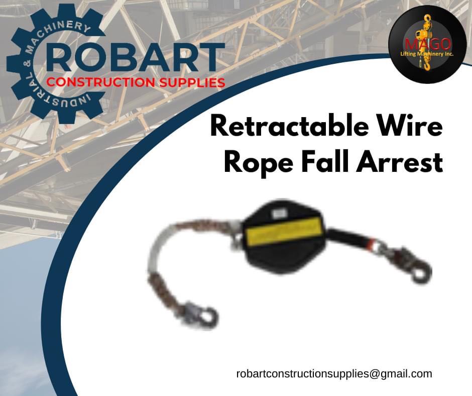 Retractable Wire Rope Fall Arrest, Commercial & Industrial ...