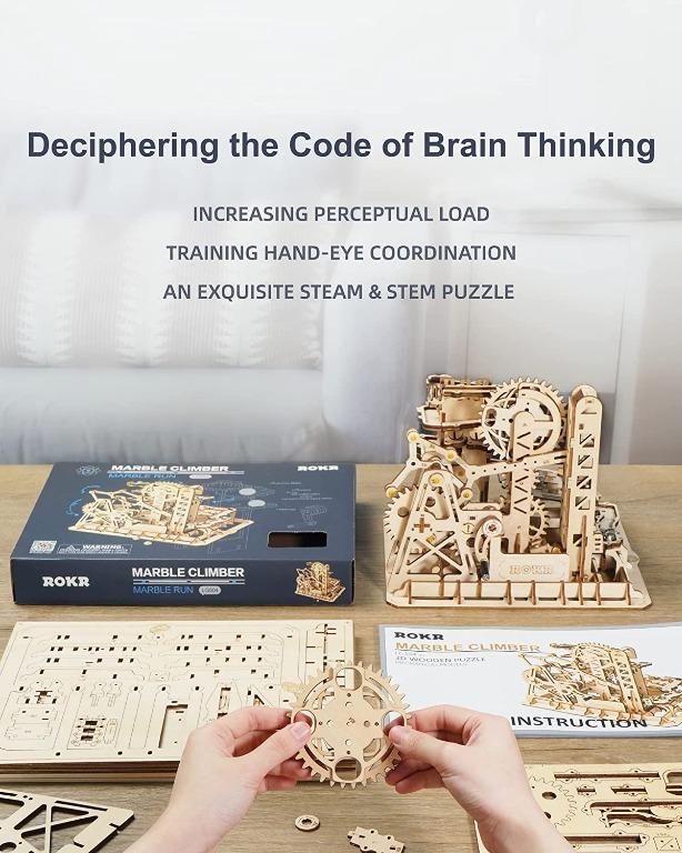 ROKR 3D Wooden Puzzle-Mechanical Model-Wooden Craft Kit-DIY Assembly ...