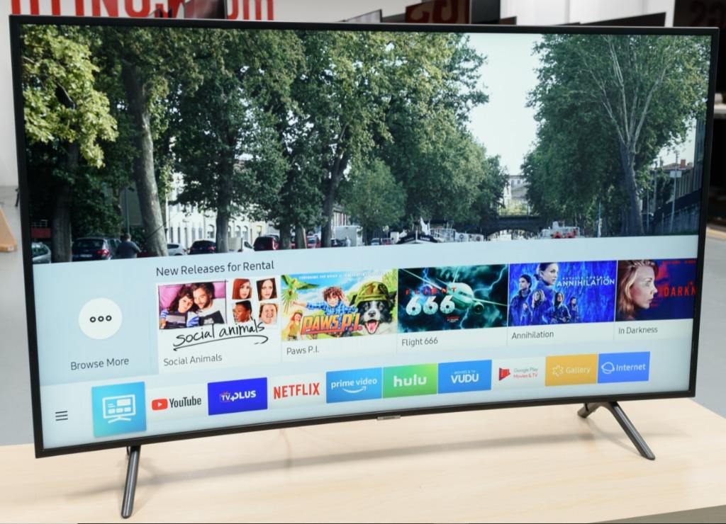 Samsung 49 inch Curve 4K UHD Smart Digital TV (Yr2018/19 model) - Slim ...