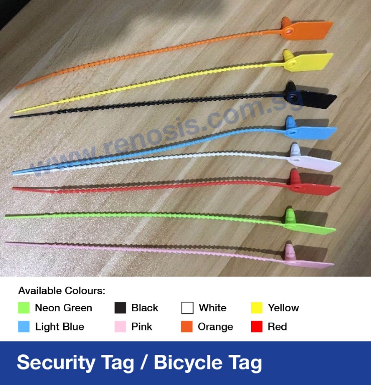 security bicycle tag condo or container locker use. identification with ...