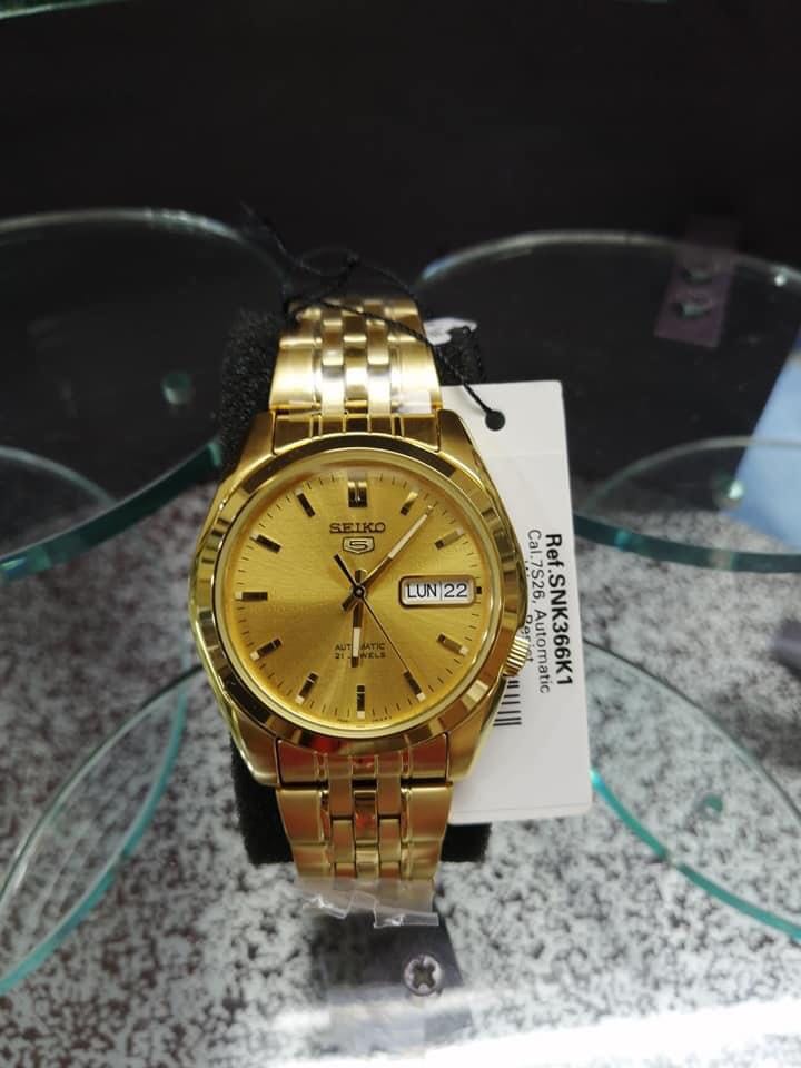 Seiko 5 Gold SNK366 SNK366K SNK366K1, Men's Fashion, Watches ...