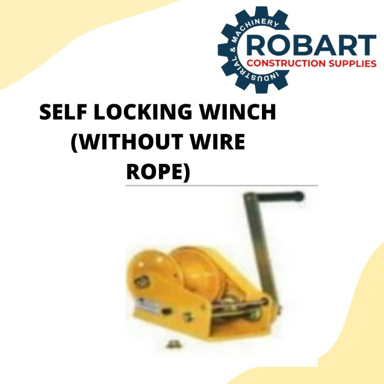 Self-locking Winch (without wire rope), Commercial & Industrial ...