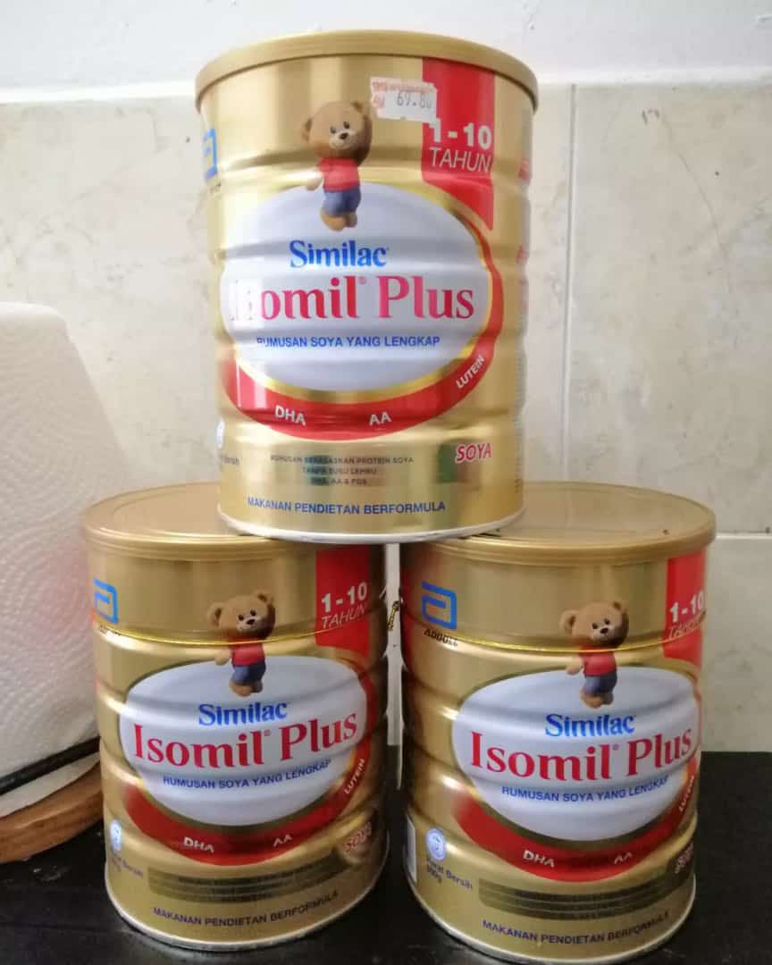 Similac - Isomil Plus 1-10years New packaging ( 3tin ), Babies & Kids ...