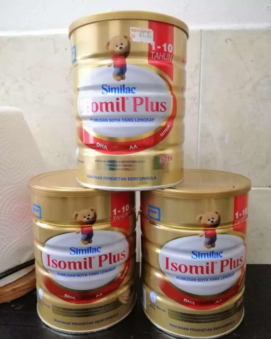 Similac - Isomil Plus 1-10years New packaging ( 3tin ), Babies & Kids ...