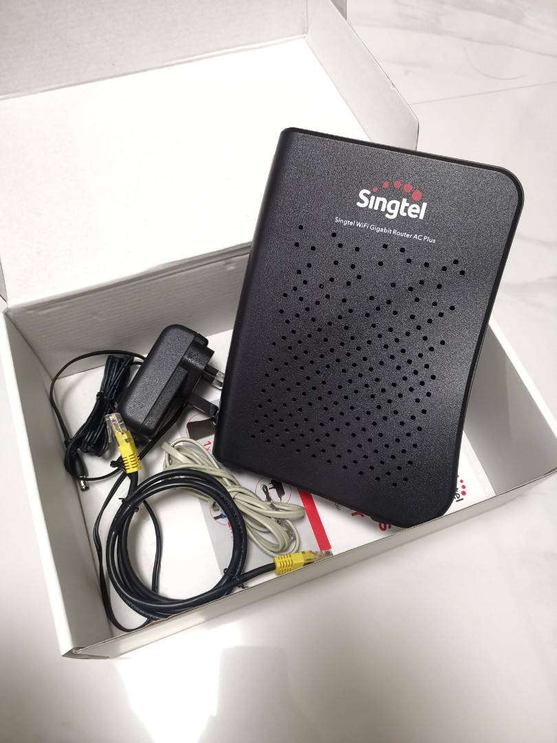 Singtel Wifi Gigabit AC Plus Router Cat 5e Cable, Computers & Tech ...