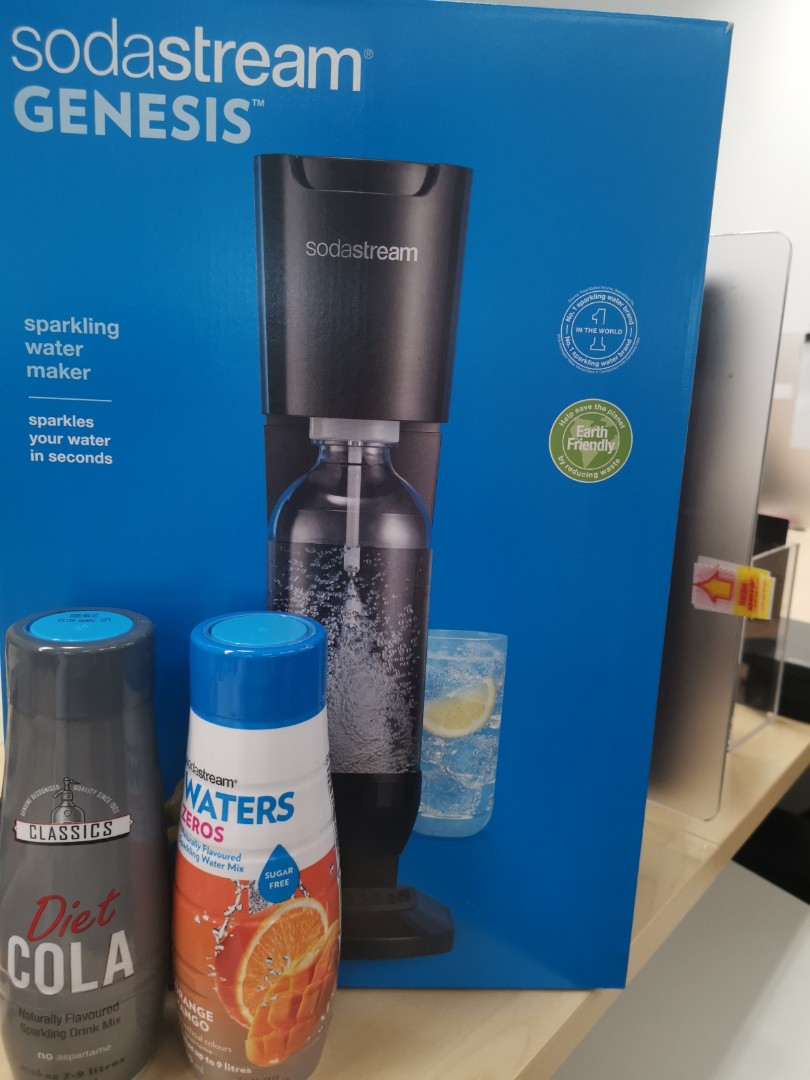 Sodastream Genesis - free orange mango favourite & colar diet favourite ...