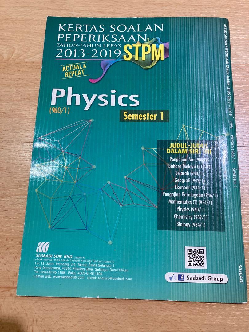 STPM Sem 1 Physics Past Year Questions, Hobbies & Toys, Books ...