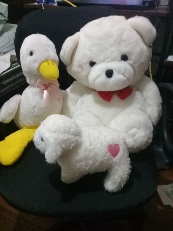 Stuffed plush toy bear, lamb and duck, Hobbies & Toys, Toys & Games on ...