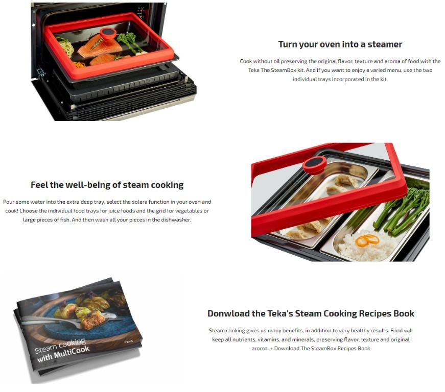 TEKA THE STEAMBOX KIT FOR STEAM COOKING IN OVEN, TV & Home Appliances ...