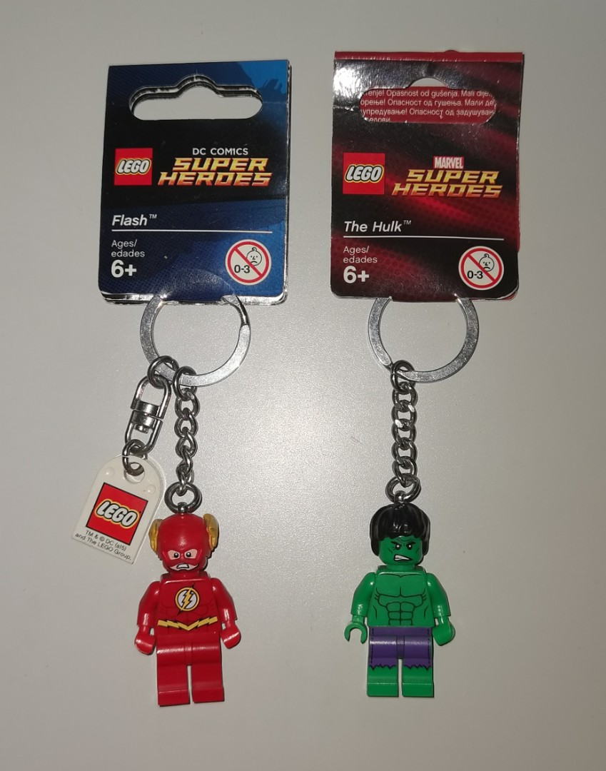 The Flash and Hulk Lego Keychains, Hobbies & Toys, Memorabilia ...