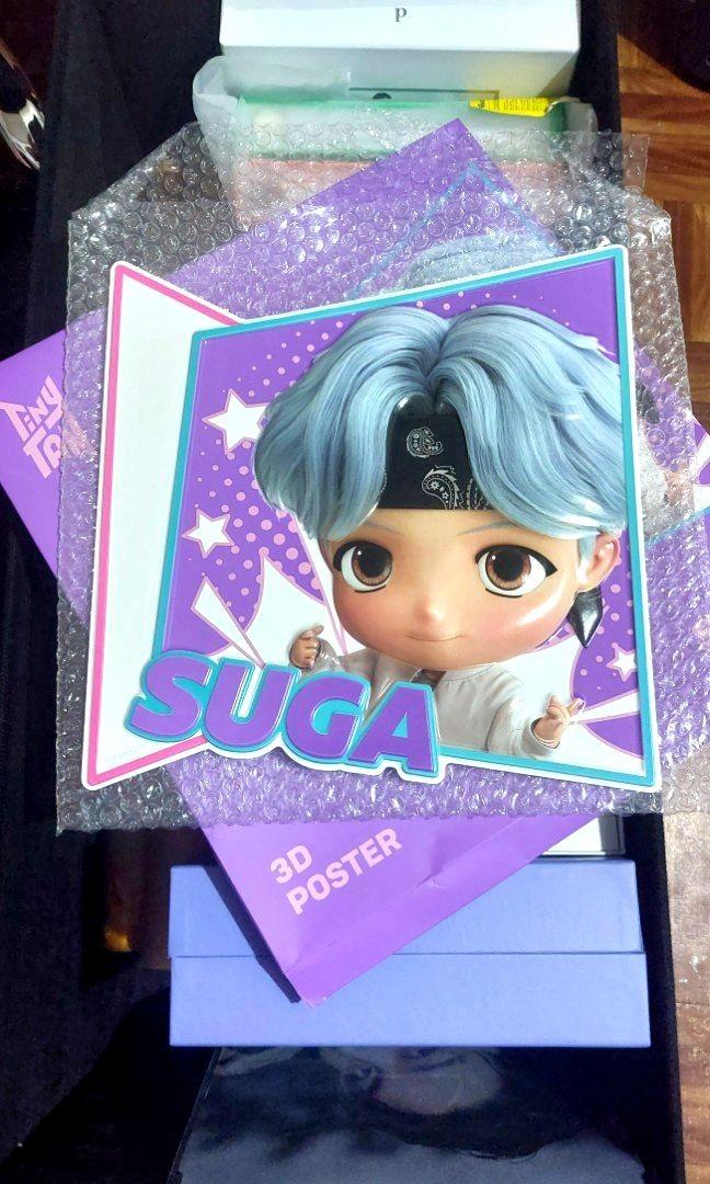 Tiny tan Suga 3D Poster Official, Hobbies & Toys, Memorabilia & Collectibles, K-Wave on Carousell