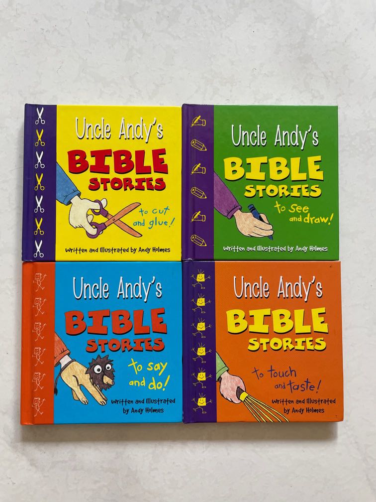 uncle andy’s bible stories: to cut and glue!, to see and draw!, to say ...