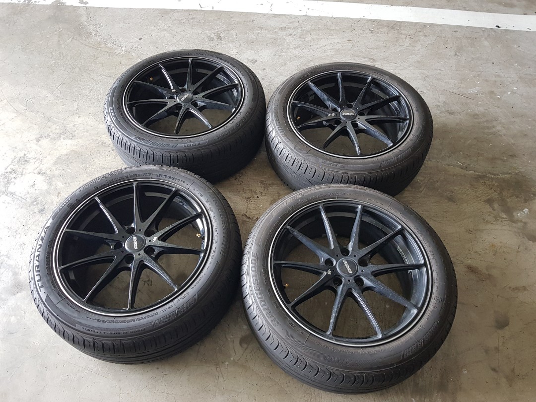 Used 18" Replica Rays Rims with Tyres, Car Accessories, Tyres & Rims on ...