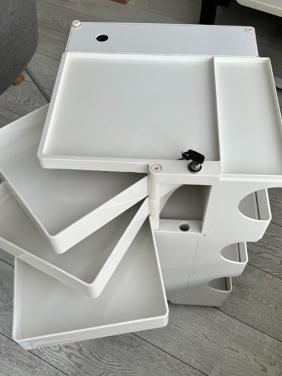 Vintage Cosmos Taboret Cart in Off-White Color (not Joe Colombo’s Boby ...