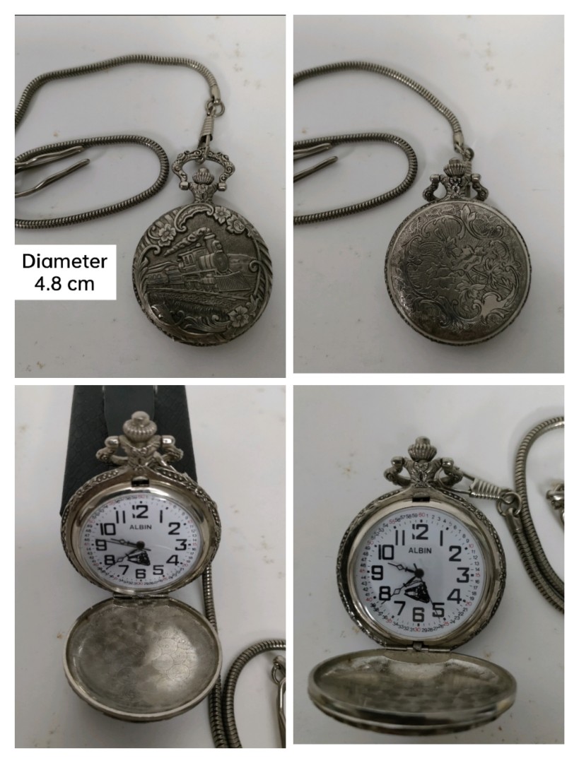 Vintage Pocket Watch-ALBIN, Luxury, Watches on Carousell