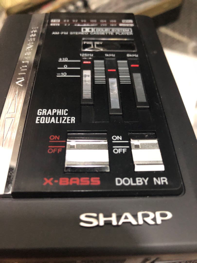Vintage Sharp Walkman Cassette tape player, Audio, Portable Music ...