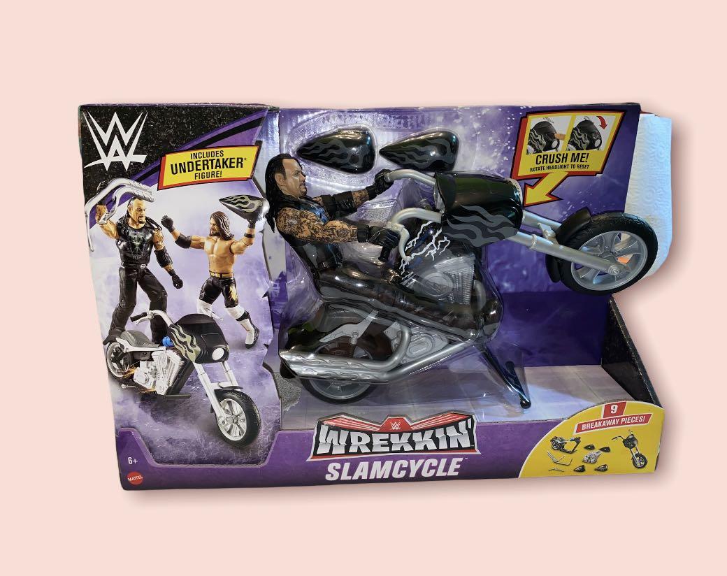 WWE wrekkin’ slamcycle with undertaker figure, Hobbies & Toys, Toys ...
