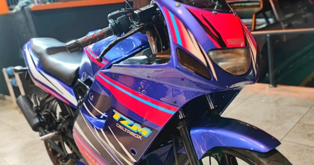 Yamaha TZM 150 Pink 1997 tzm150 Vintage rare, Motorbikes on Carousell