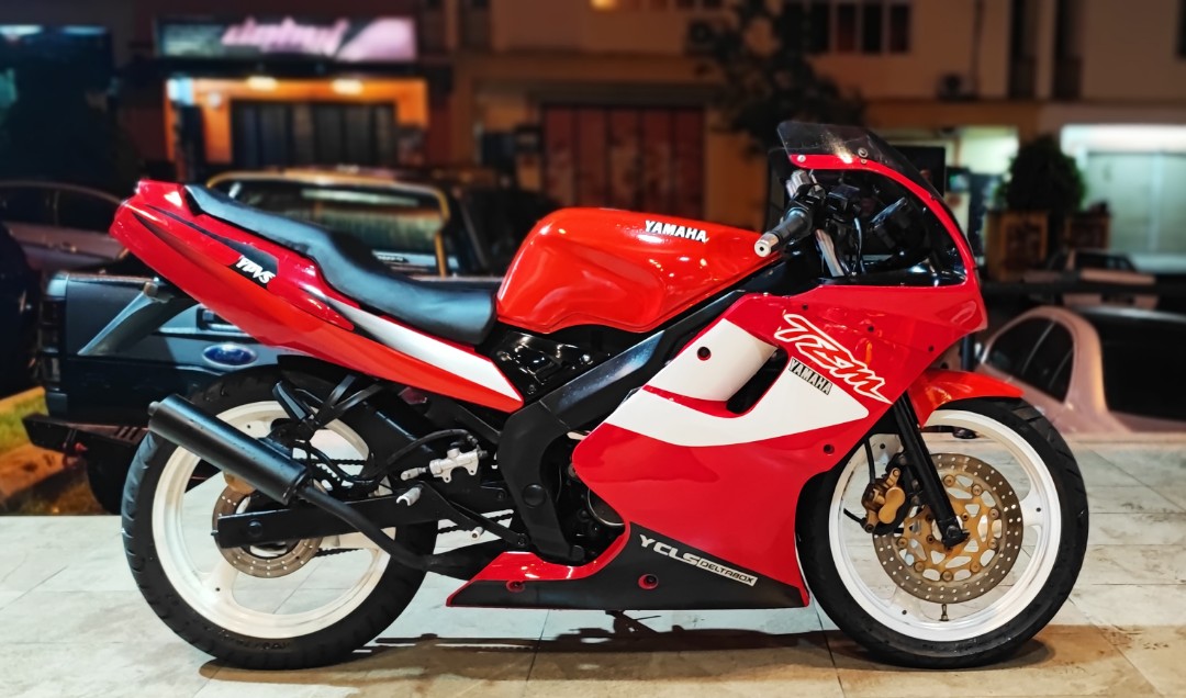 Yamaha TZM 150 Red Rare 1997 vintage, Motorbikes on Carousell