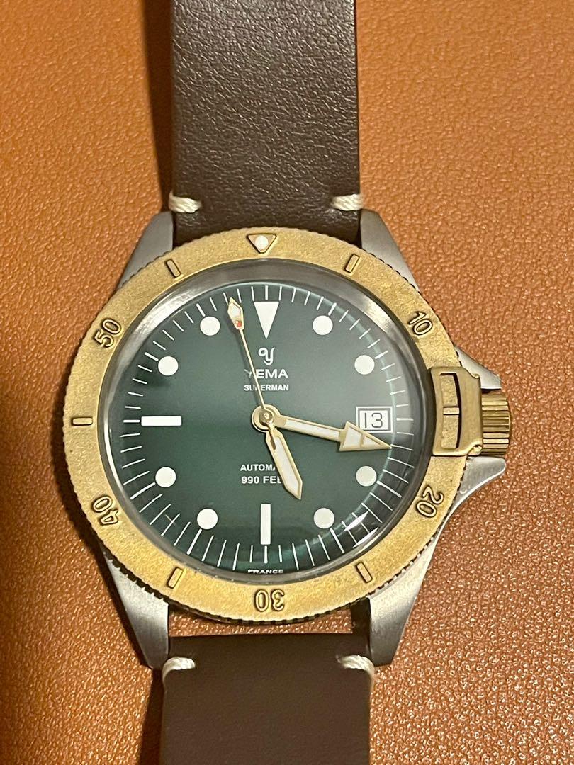 Yema Superman Bronze bezel, Luxury, Watches on Carousell