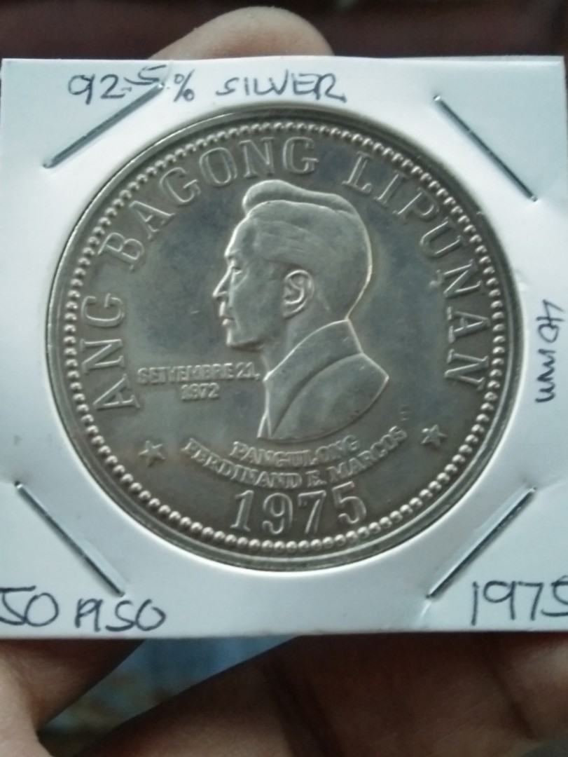 1975 50 Piso Silver Coin, Hobbies & Toys, Memorabilia & Collectibles ...